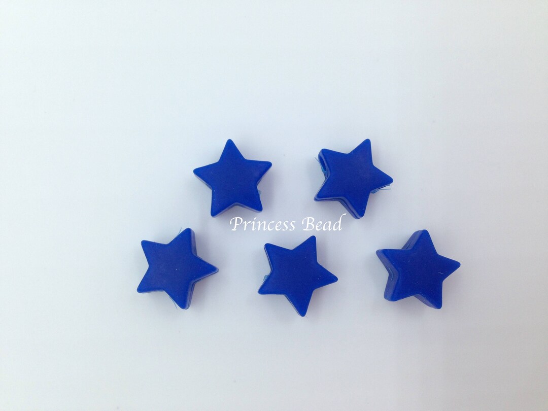 15mm Royal Blue Mini Star Silicone Beads - Etsy