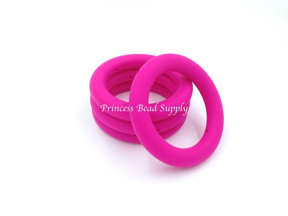 65mm Hot Pink Silicone Ring With Holes 65mm Round Circle - Etsy