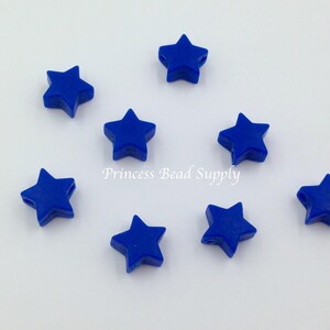 15mm Royal Blue Mini Star Silicone Beads - Etsy