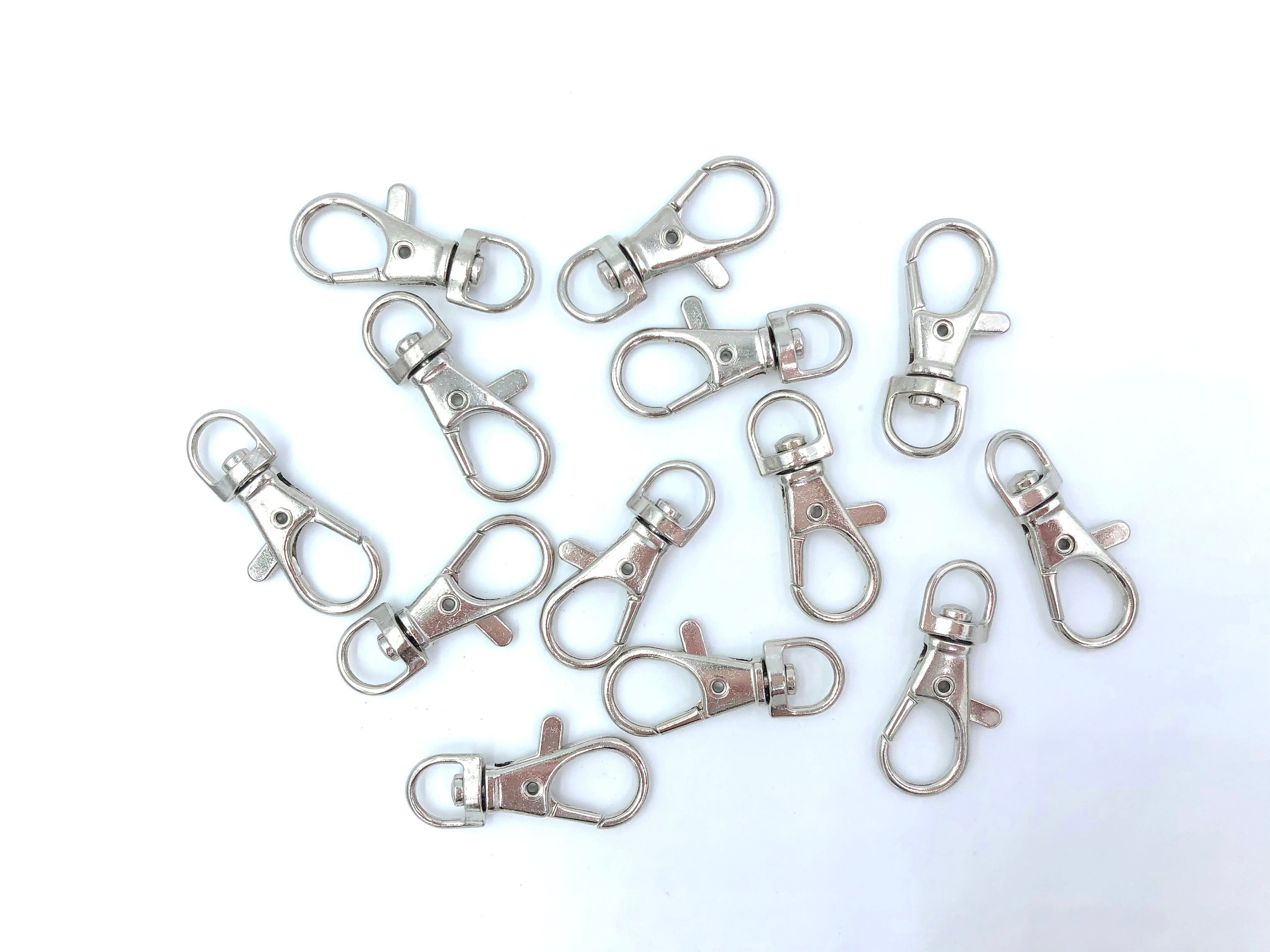 Set of 4 Silver Lanyard Clips Lanyard Lobster Clasps Lanyard - Etsy