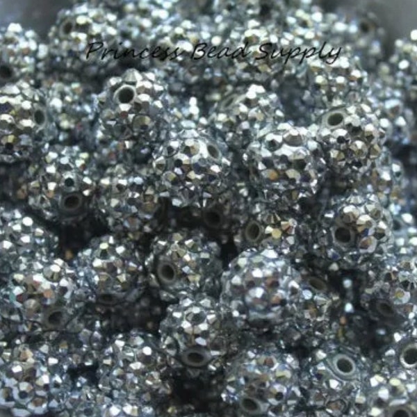 12mm Silver Beads - Etsy