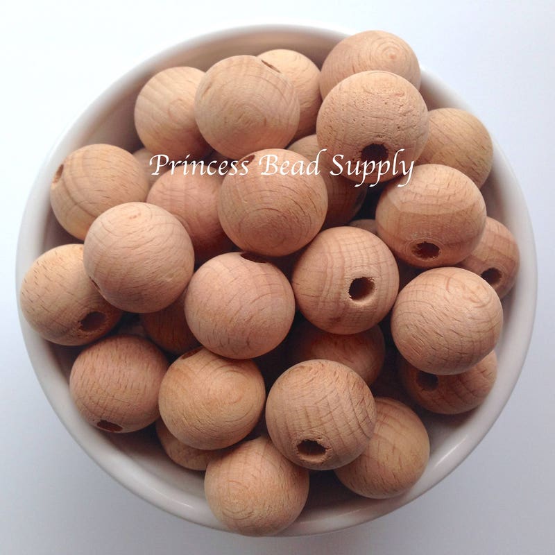 Round Wooden Beads - Etsy