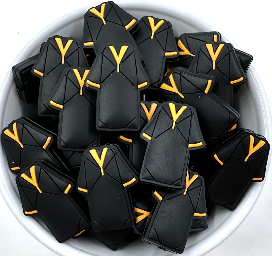 Graduation Gown, Graduation Shaped Focal Silicone Beads, Senior Year ...
