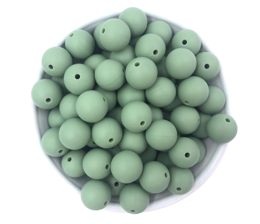 12mm Green Tea Silicone Beads - Etsy