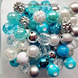 12mm Bead Mix, 100 12mm Chunky Bulk Beads, 12mm Bulk Bead Mix, 12mm ...