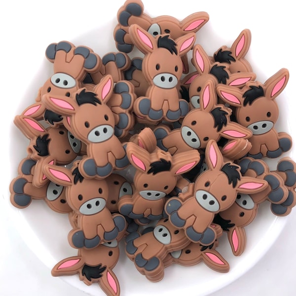 Silicone Donkey Beads - Etsy