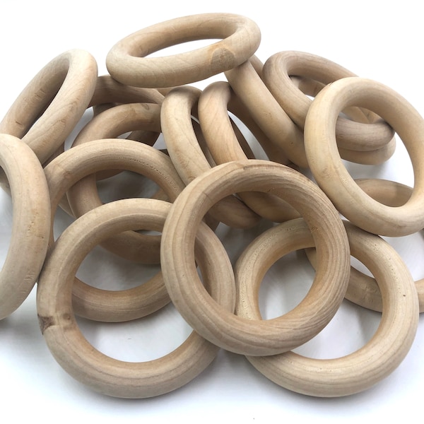 Wooden Curtain Rings - Etsy