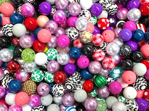 SALE 50 Chunky Beads Mix of Chunky Beads 20mm Chunky Bulk Beads Bulk Bead Mix Etsy