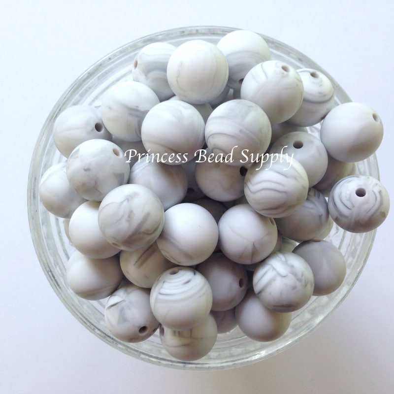 Marble Silicone Bead - Etsy
