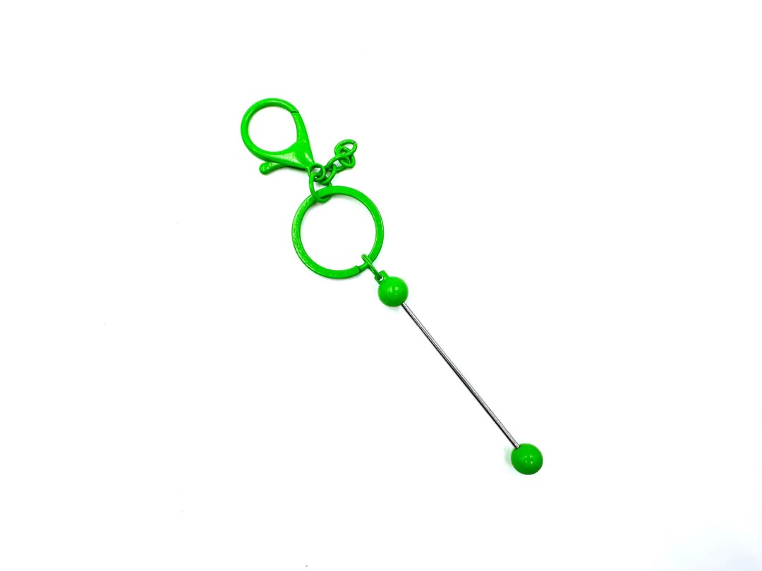 Green Key Chain Bars, Beadable Key Chain, Key Chain Bar Blanks ...