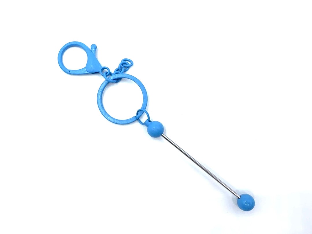 Sky Blue Key Chain Bars, Beadable Key Chain, Key Chain Bar Blanks ...
