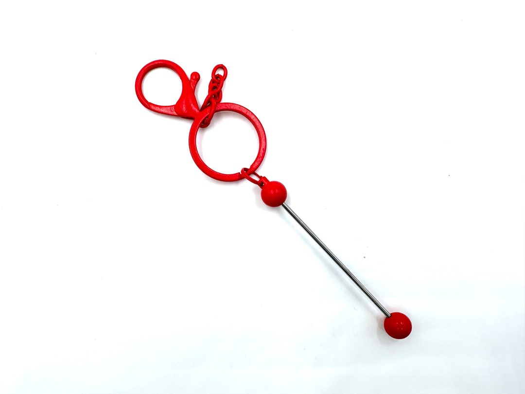 Red Key Chain Bars, Beadable Key Chain, Key Chain Bar Blanks, Keychain ...