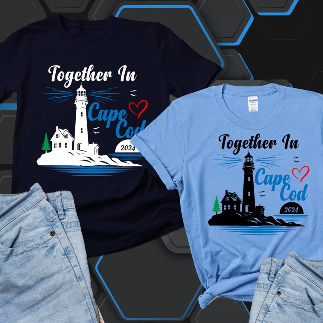 Cape Cod Vacation Shirts, Matching Couple or Family Cape Cod Shirt - Etsy