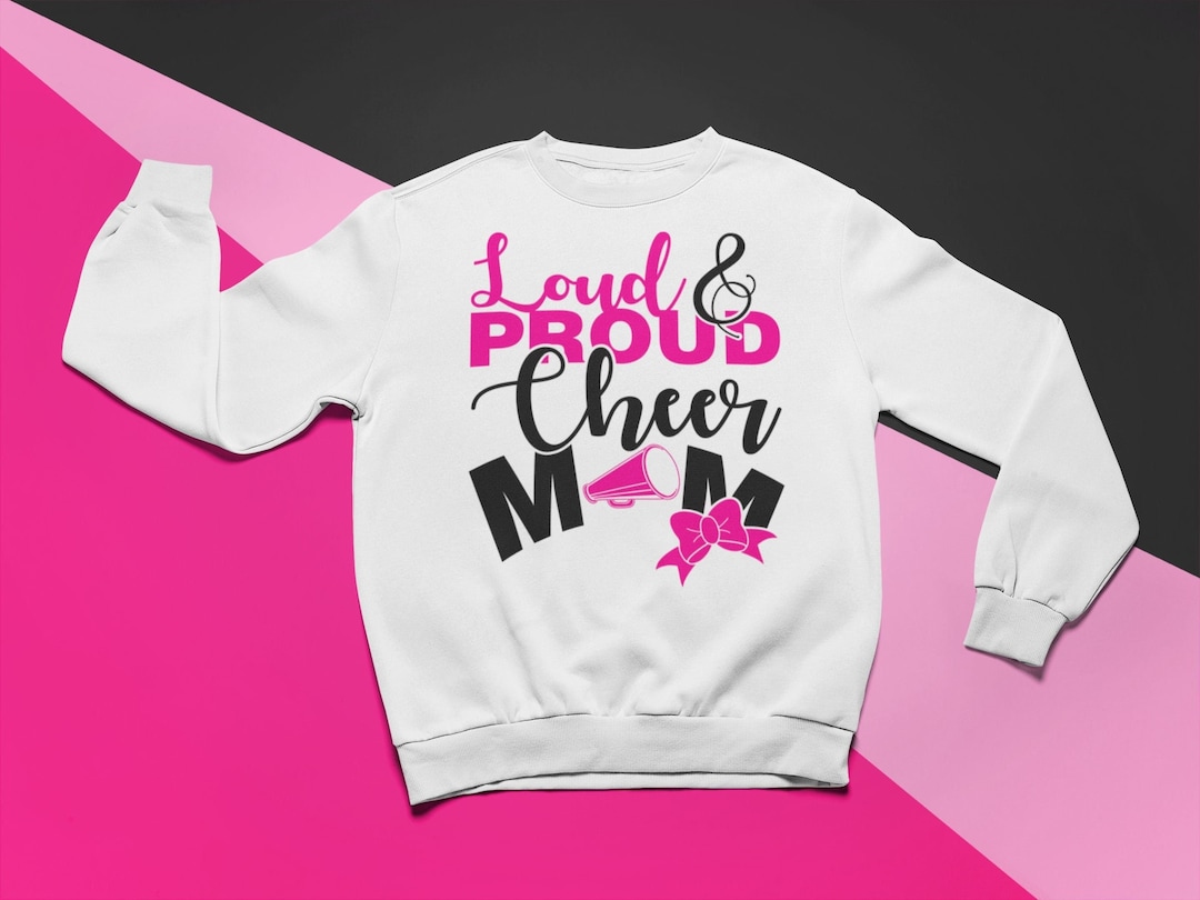 Proud Cheer Mom Sweatshirt, Cheer Mom Shirts, Cheerleader Gifts, Cheer ...