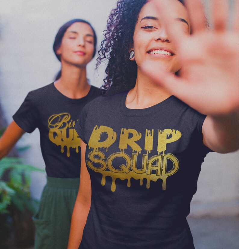 Gold Birthday Queen Drip Shirt Drip Squad Group Shirts - Etsy