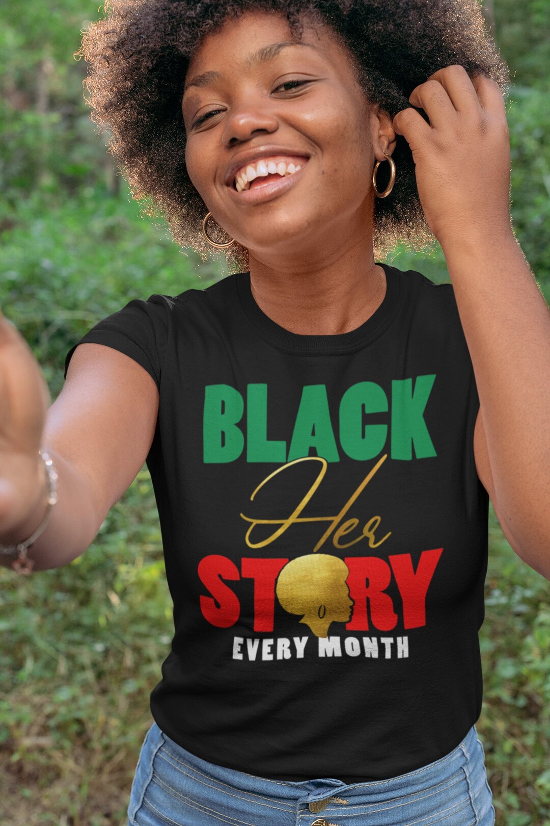 Black Her Story Shirt, Women's Black History Shirts, Black History ...