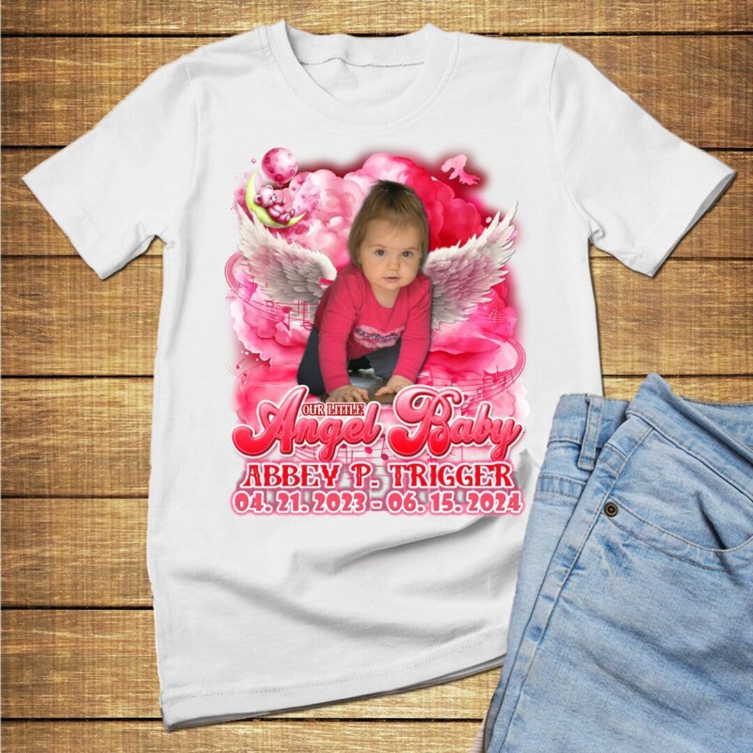 Custom Angel Baby Pink Lullaby, Children Memorial T-shirts and Hoodies ...