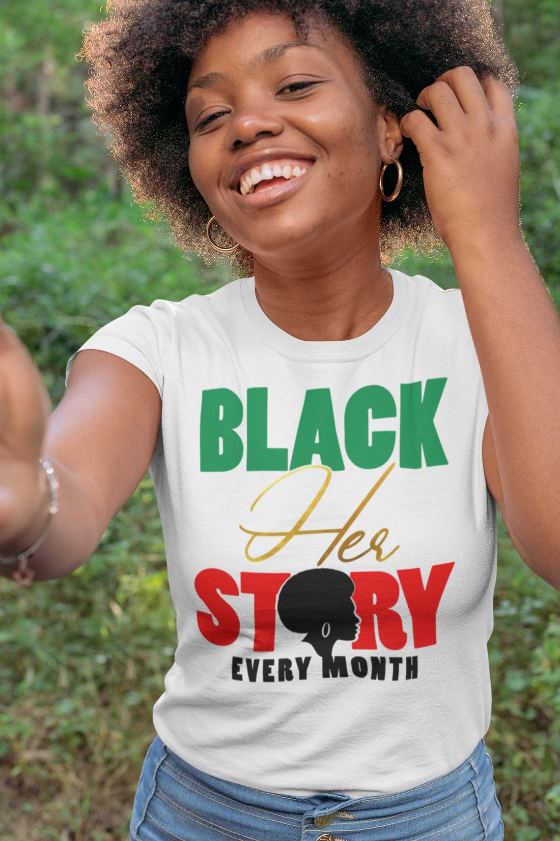 Black Her Story Shirt, Women's Black History Shirts, Black History ...