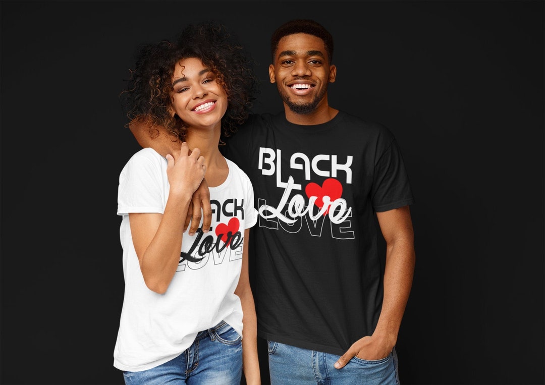 Black Love Shirt - Black Love Tee - Black Love Tshirt- Matching Couple ...