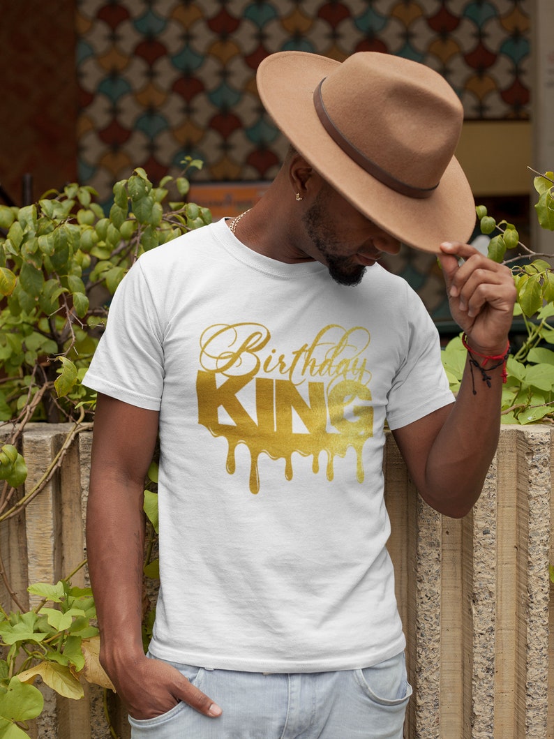 Gold Birthday King Drip Shirt Birthday Gift for Men Gift for - Etsy