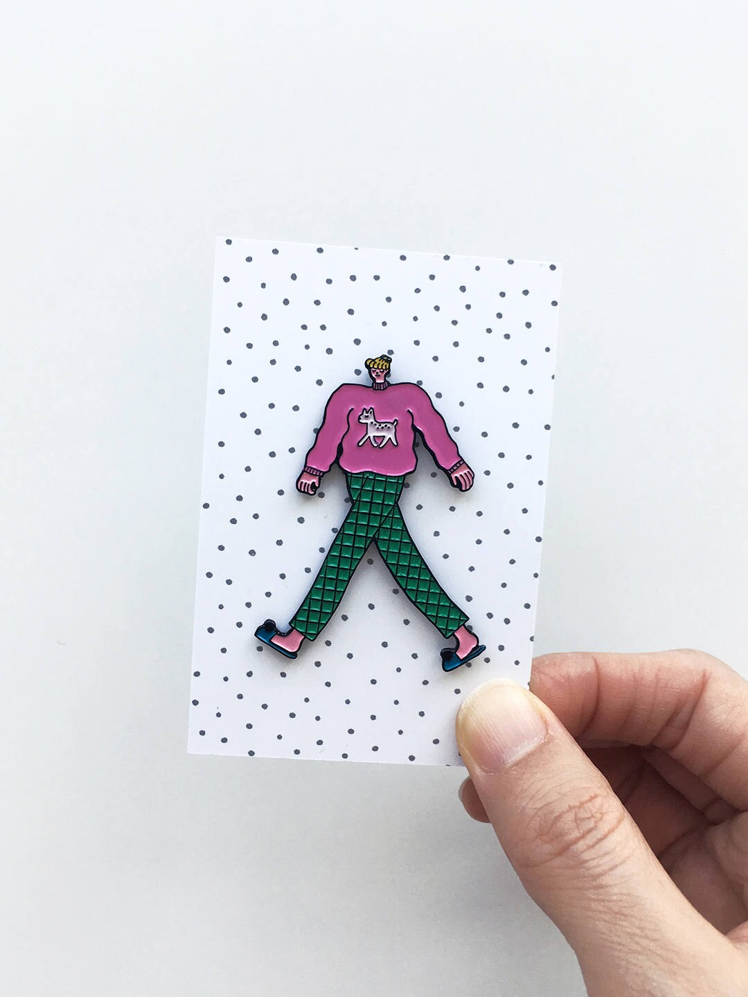 Sweatshirt Girl Enamel Pin - Etsy