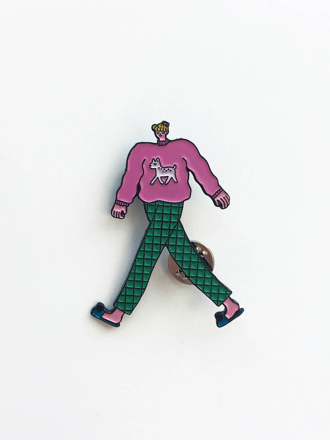 Sweatshirt Girl Enamel Pin - Etsy
