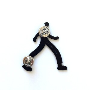 Walking Boy Enamel Pin - Etsy