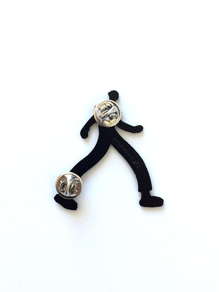 Walking Boy Enamel Pin - Etsy