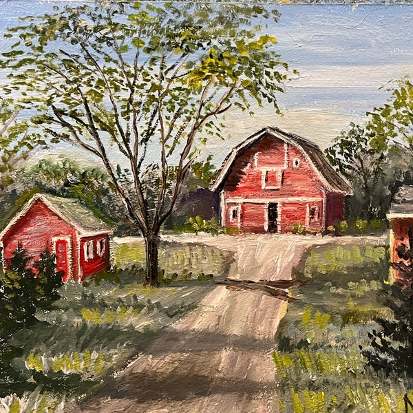 Original Paintings of Barns and Farms - Etsy