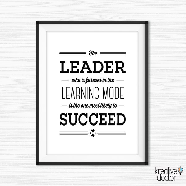 Leadership Poster - Etsy