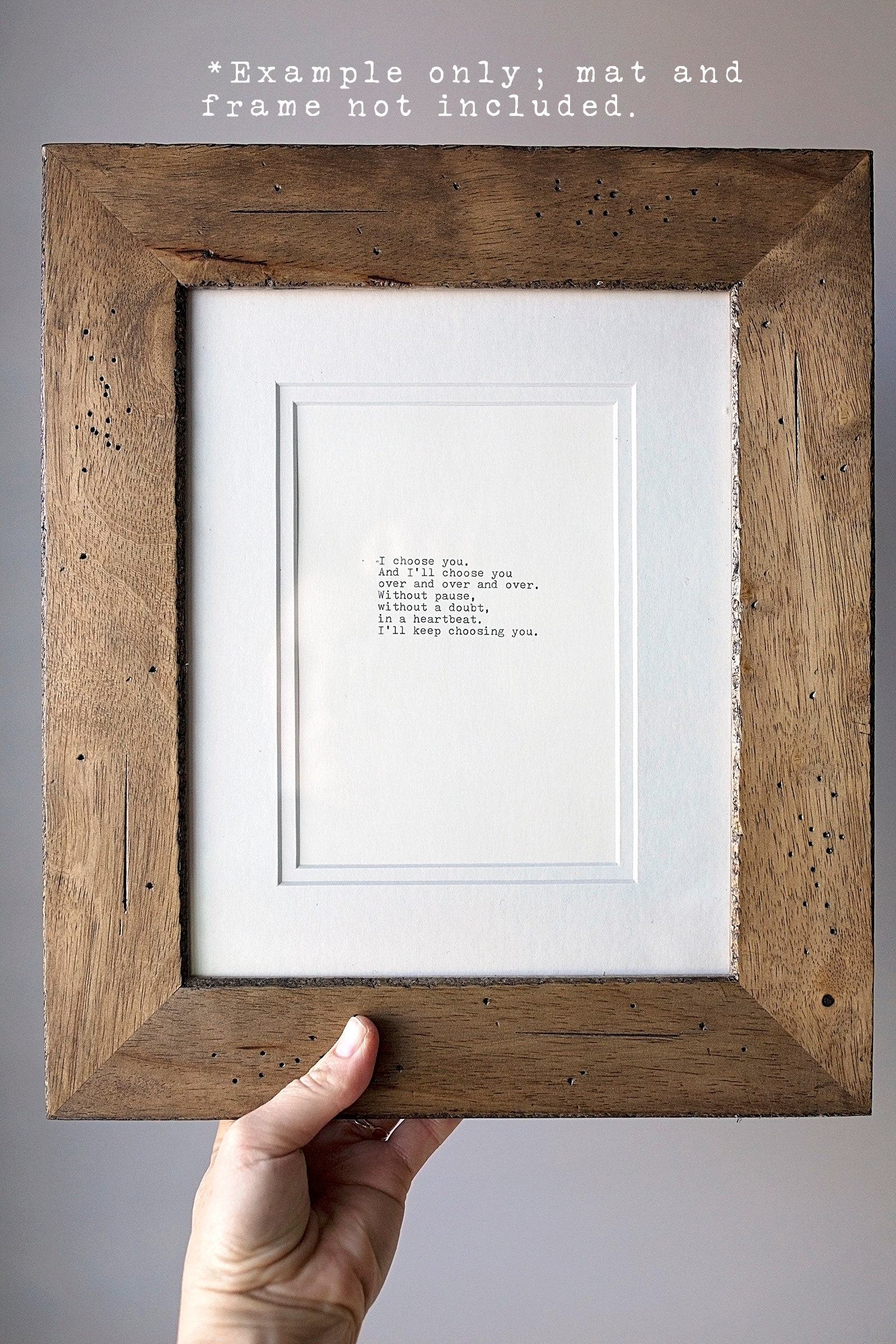 Hand Typed Encouragement Card Vintage Typewriter Note Card - Etsy