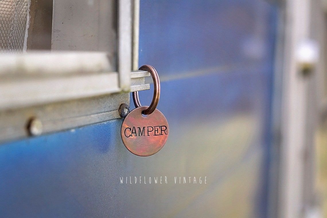 Custom Vintage Style Copper Key Chain | Hand Stamped Truck Boat Lake ...