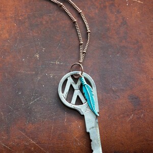 Authentic Vintage Car Key Necklace Repurposed Ford Boho | Etsy