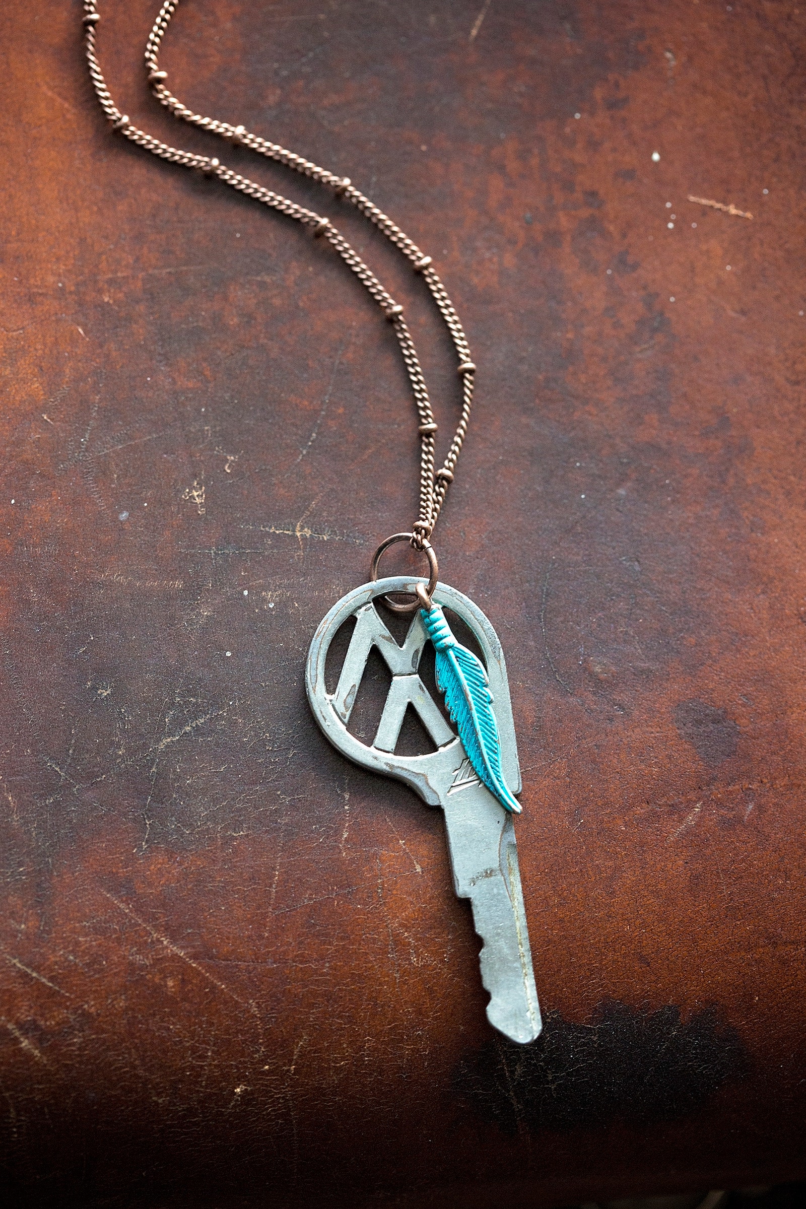 Authentic Vintage Car Key Necklace Repurposed Ford Boho | Etsy