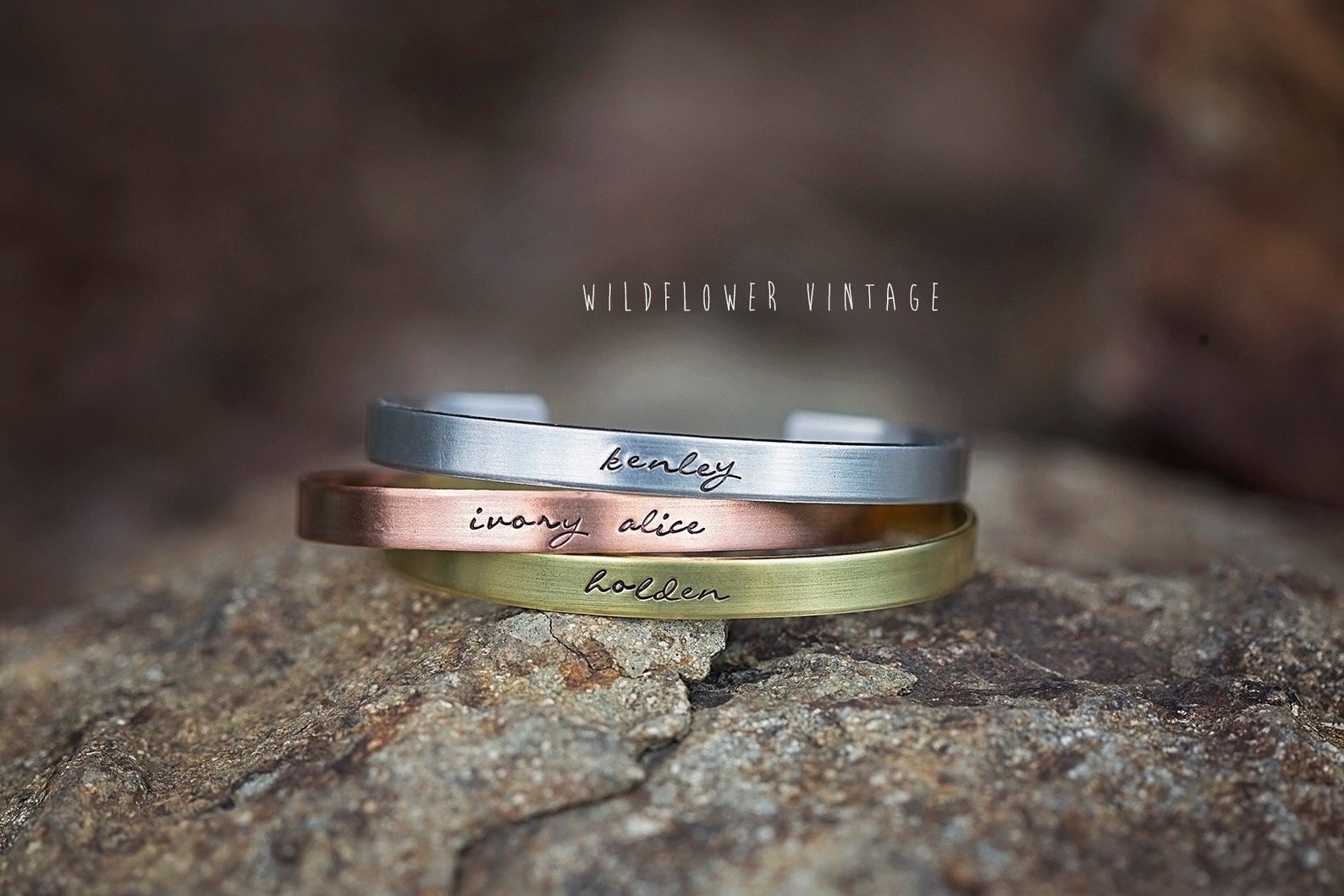 Cursive Name Bracelet Customized Script Jewelry Mother's - Etsy