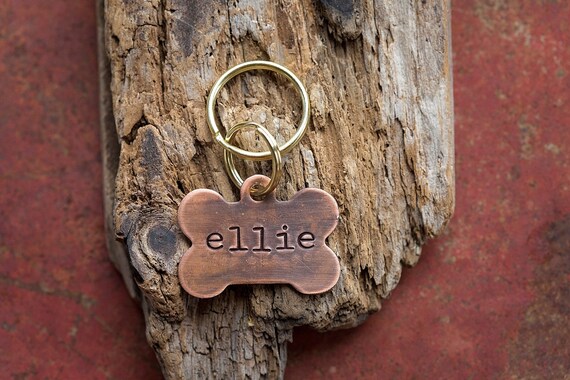Personalized Dog Bone Pet Tag High Quality Hand Stamped - Etsy