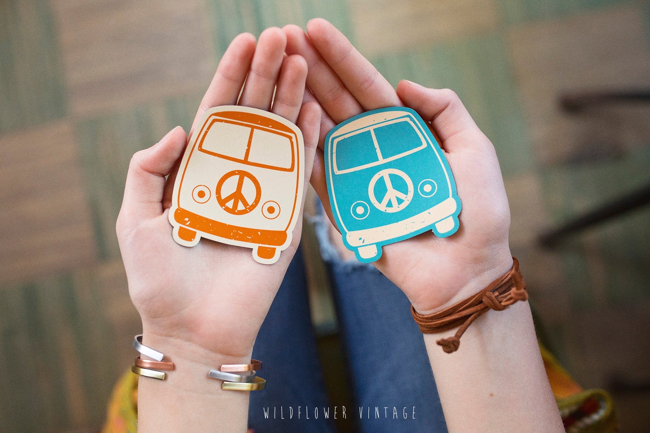 Hippie Van Peace Sign Magnet Refrigerator Car Camper Dorm - Etsy