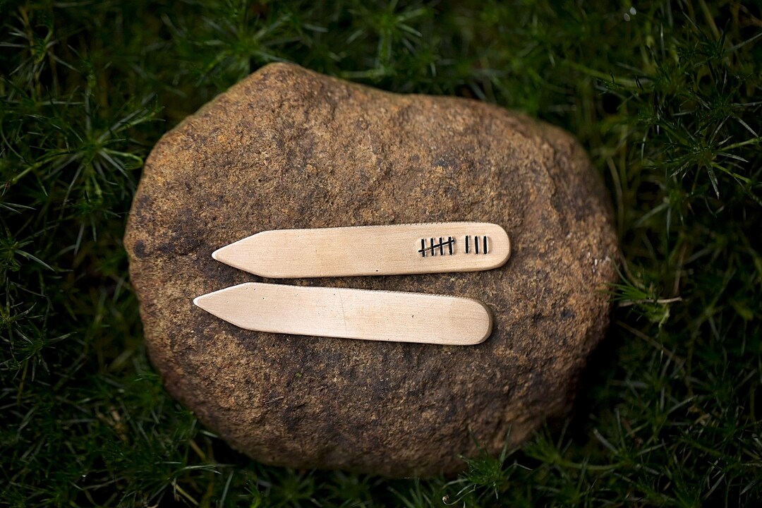 8 Year Anniversary Gift | Bronze Collar Stays | Personalized Custom ...