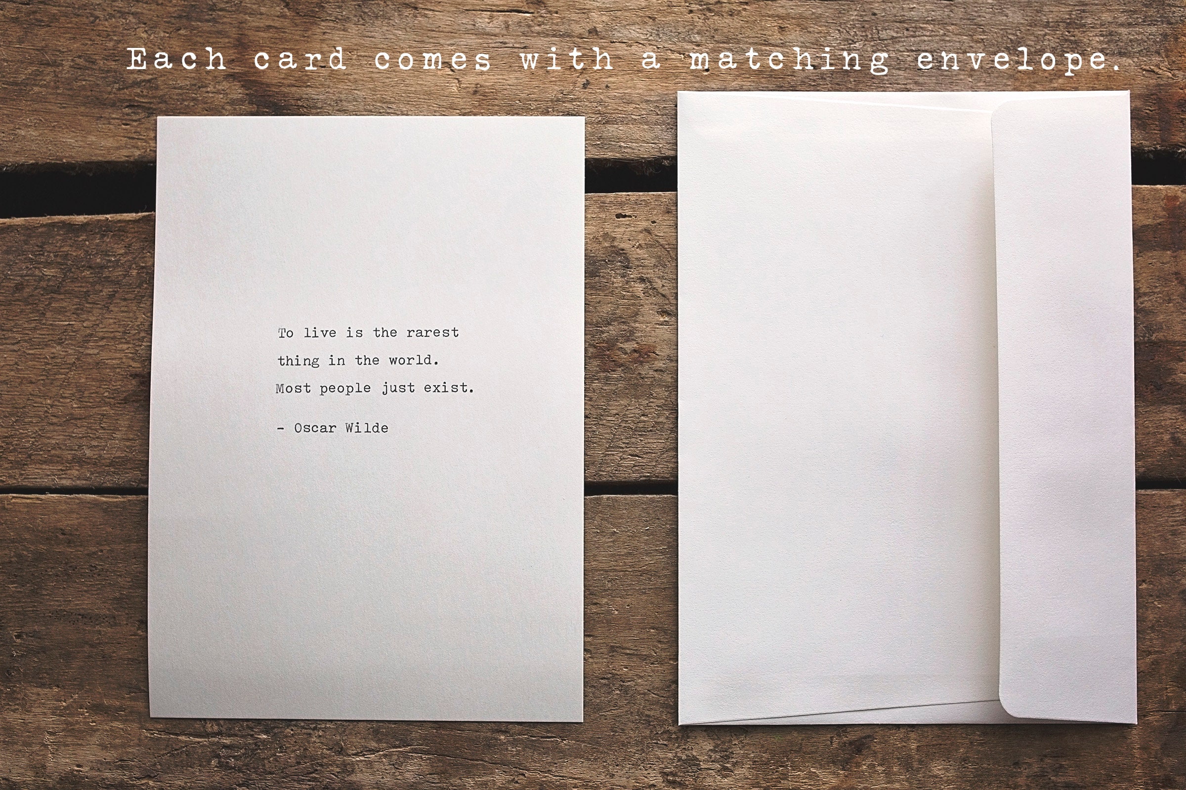 CUSTOM Hand Typed Card Personalized Vintage Typewriter Note | Etsy