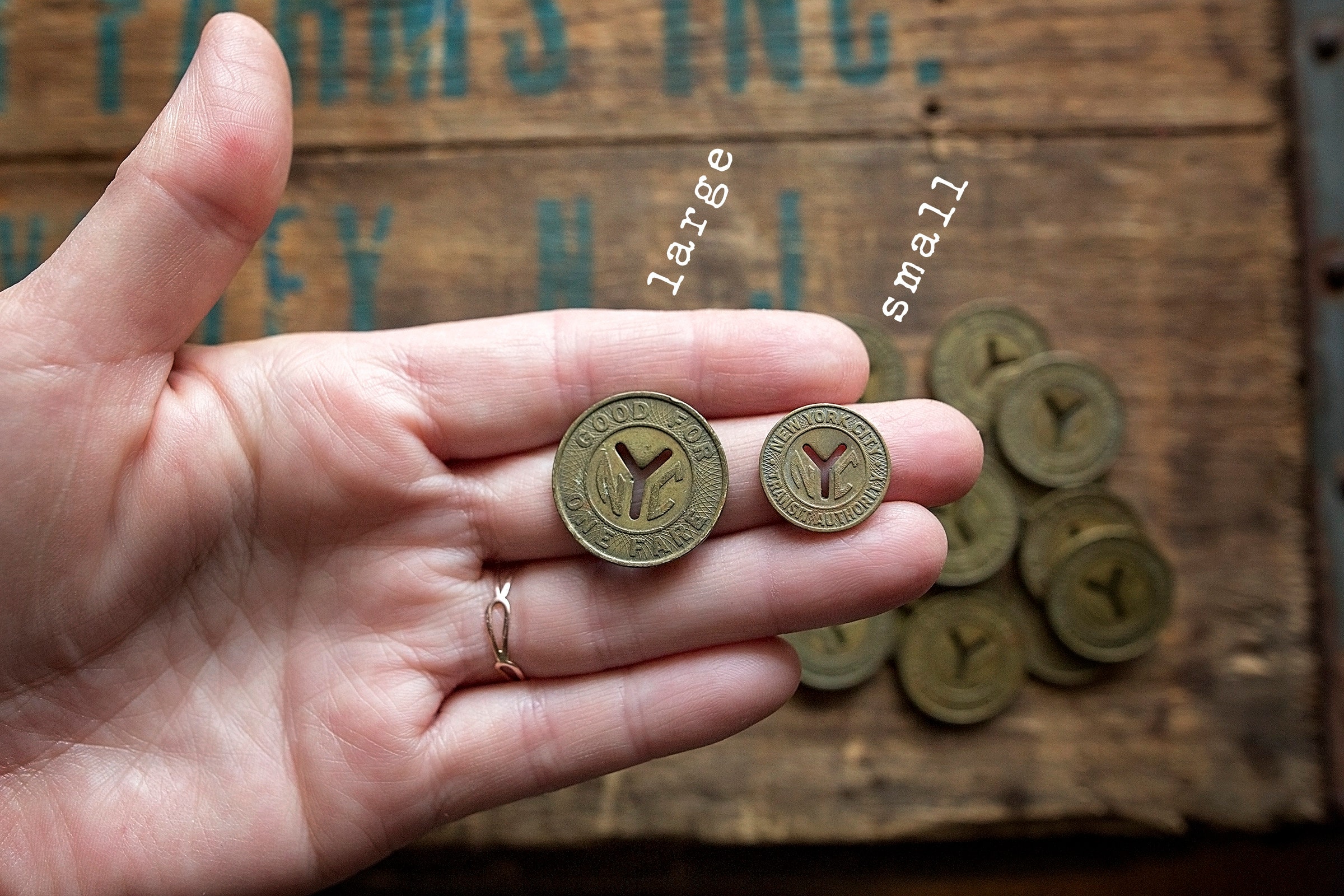 Authentic Vintage NYC Transit Token | New York City Subway Token - Etsy