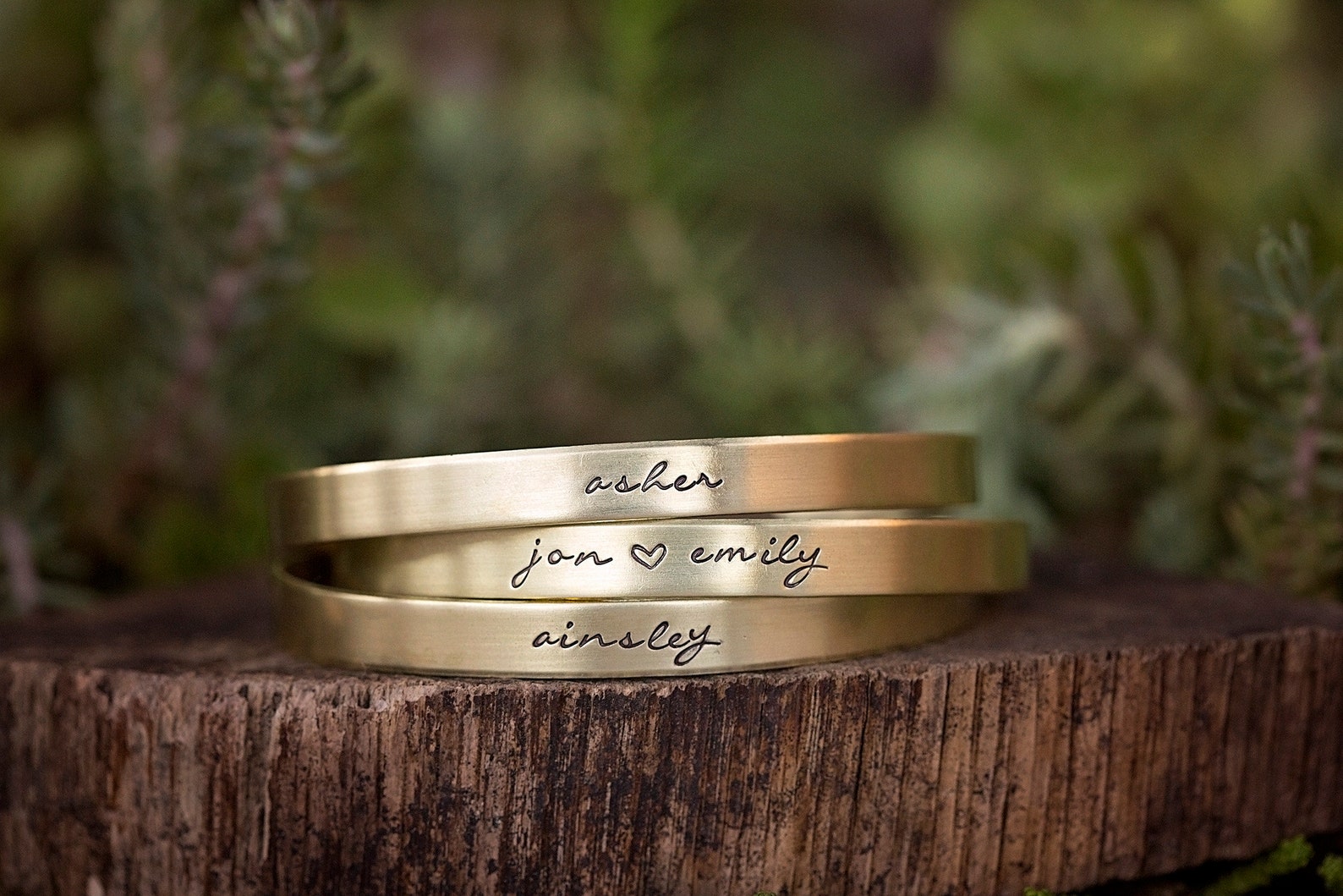 Cursive Name Bracelet Customized Script Jewelry Mother's - Etsy