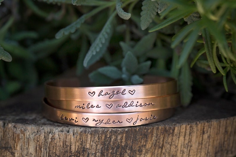 Cursive Name Bracelet Customized Script Jewelry Mother's - Etsy