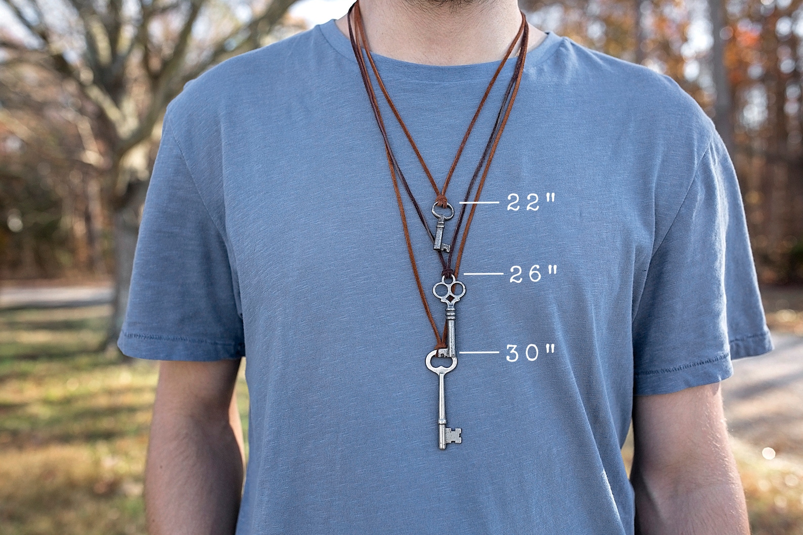 Authentic Skeleton Key Necklace | Vintage Antique Barrel Key Necklace ...
