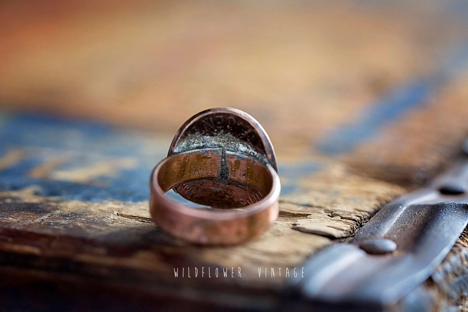 Vintage Copper Penny Ring Handmade Anniversary Gift Good | Etsy