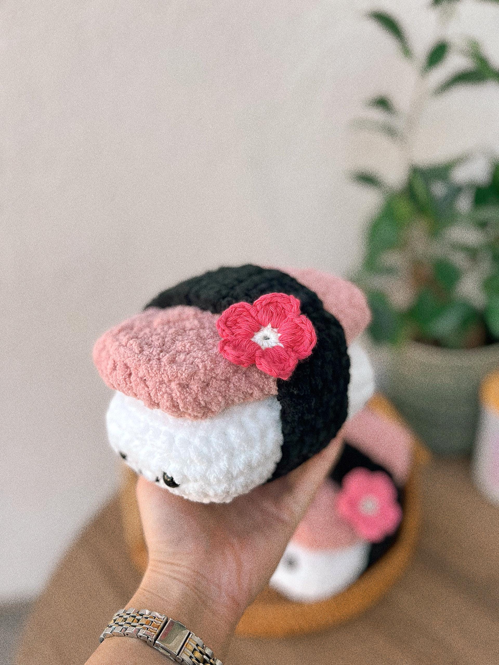 Crochet Amigurumi Spam Musubi Plushie | Handmade Hawaiian Spam Stuffed ...