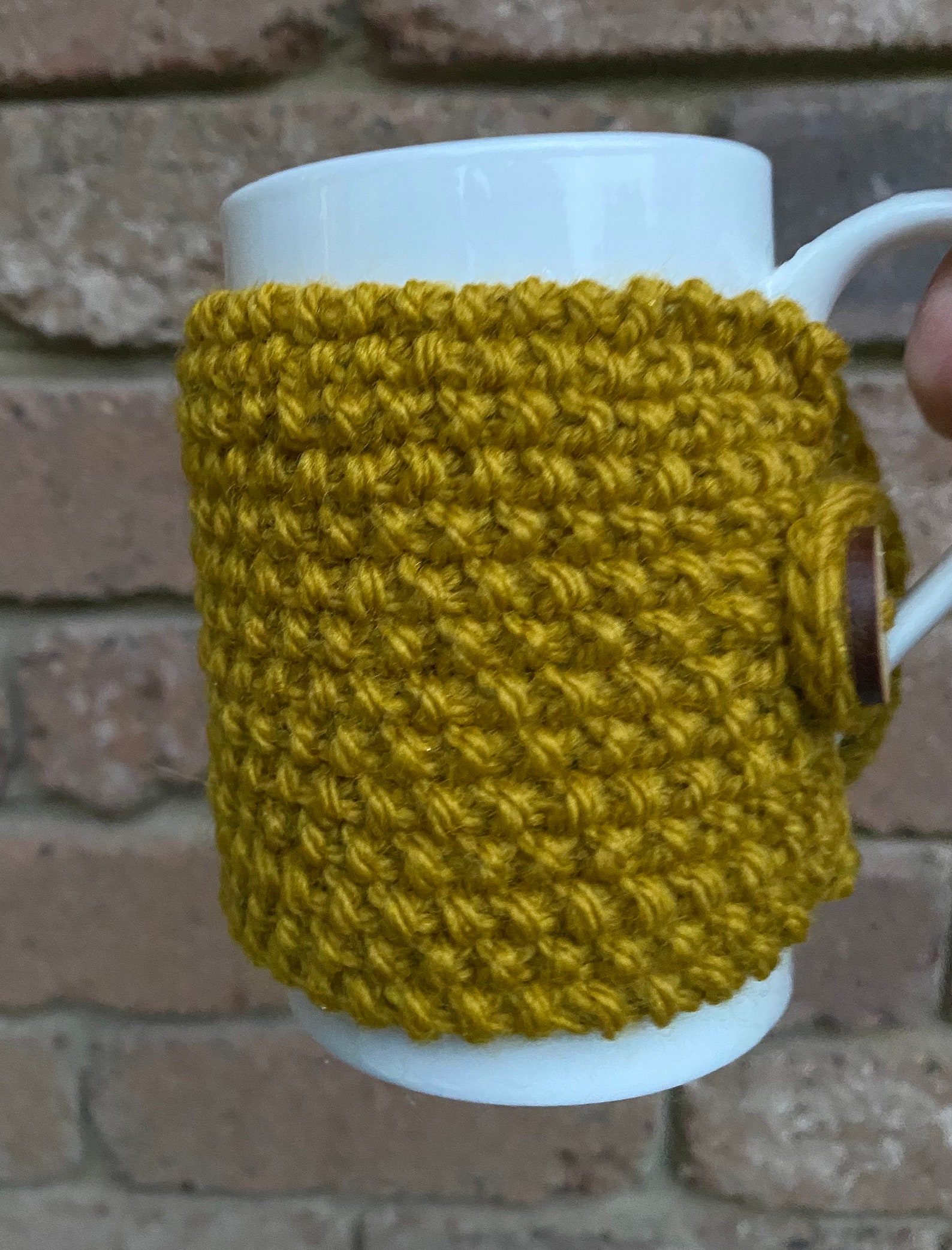 Knitted Coffee Cozy Pattern, Easy Mug Cozy Knitting Pattern, Straight ...