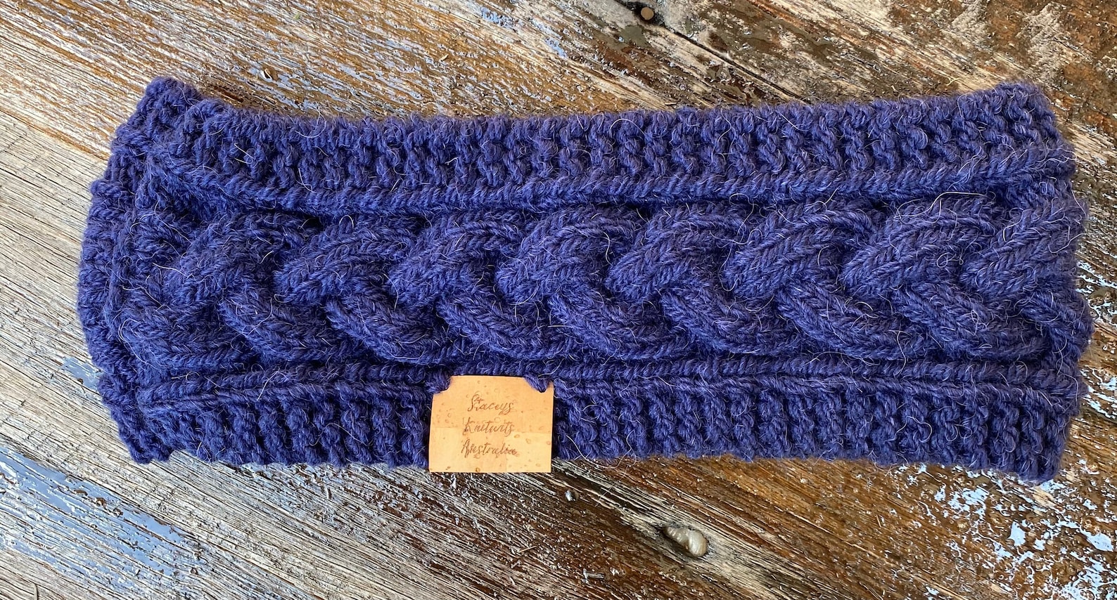 Cable Headband Pattern Knitted Black Braided Earwarmers Hair Etsy
