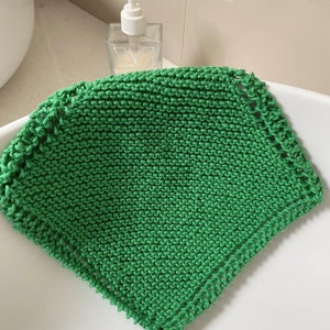 Knitted Face Washer Pattern, Organic Spa Cloth (PDF Download), Face ...