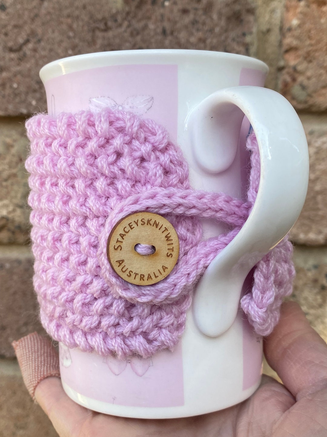 Coffee Cozy, Mug Cosy, Pink Tea Cosy, Wool Coffee Cozy, Cozy, Tea Cozy ...