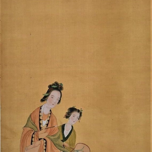 Chinese Lady Painting - Etsy